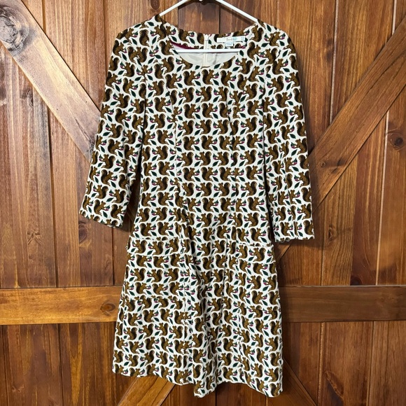 Boden | Dresses | Boden Amber Dress Squirrels Corduroy Pockets Size 8r ...